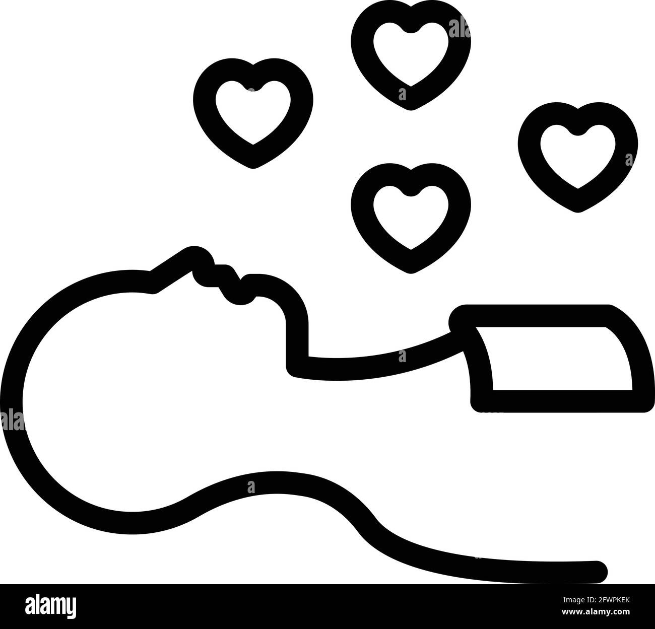 Reanimate patient icon. Outline Reanimate patient vector icon for web ...