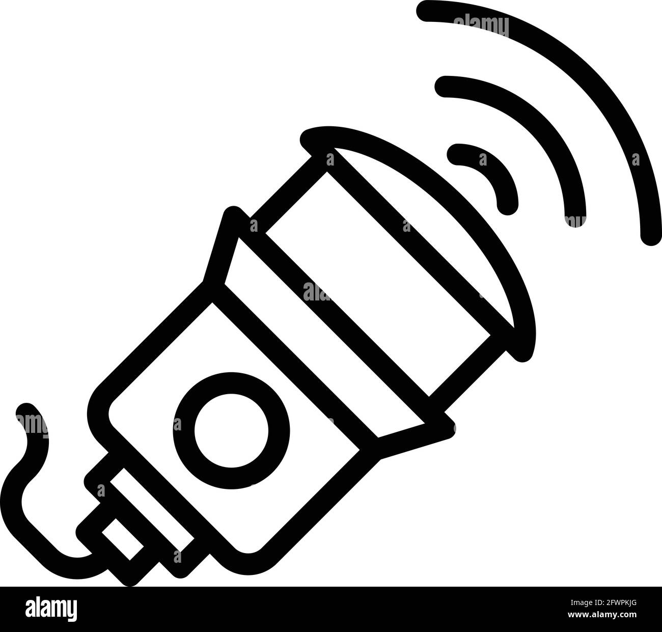 Test ultrasound icon. Outline Test ultrasound vector icon for web ...