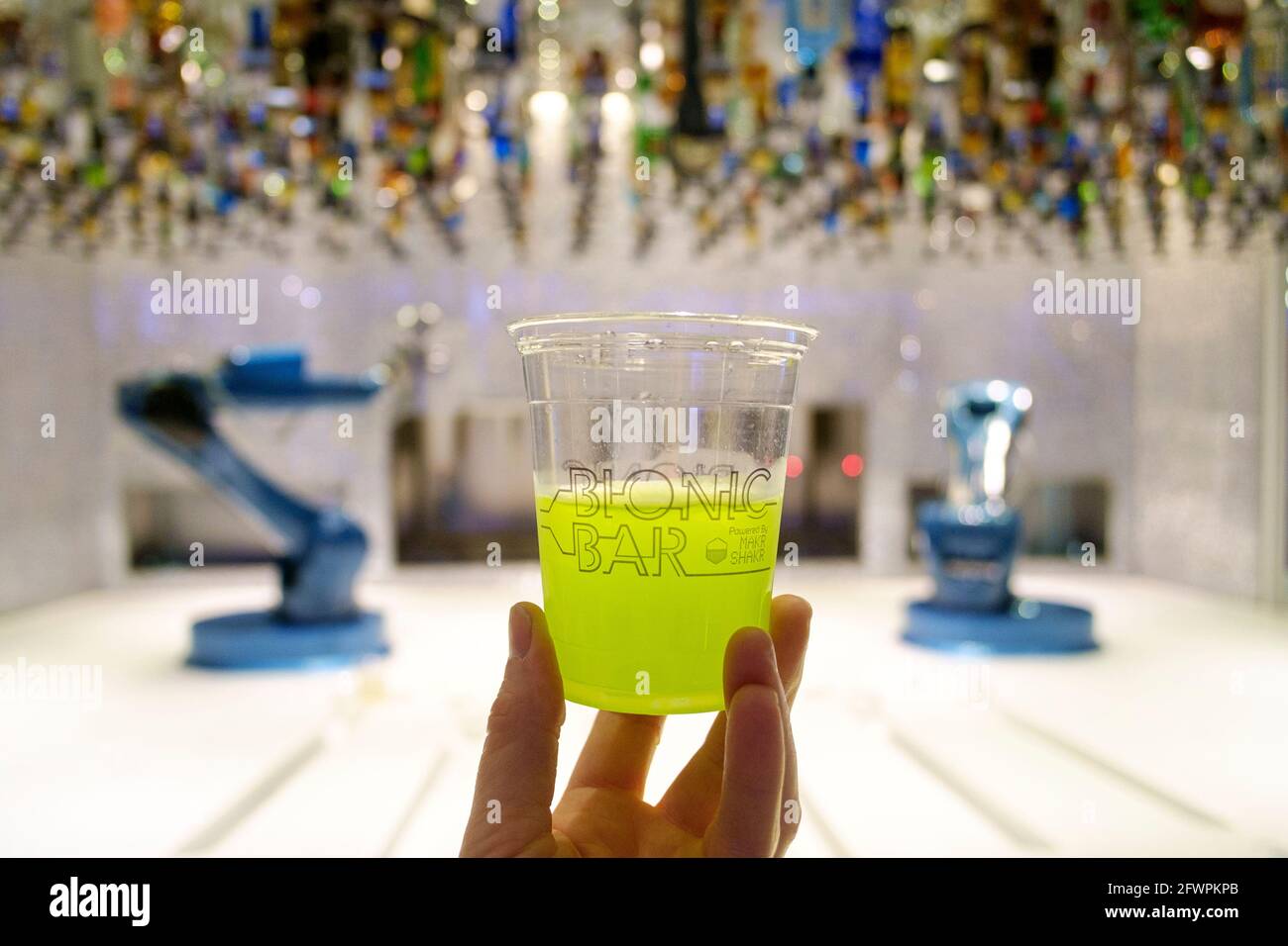 The Bionic Bar on Board the Royal Caribbean ship Anthem of the Seas ...