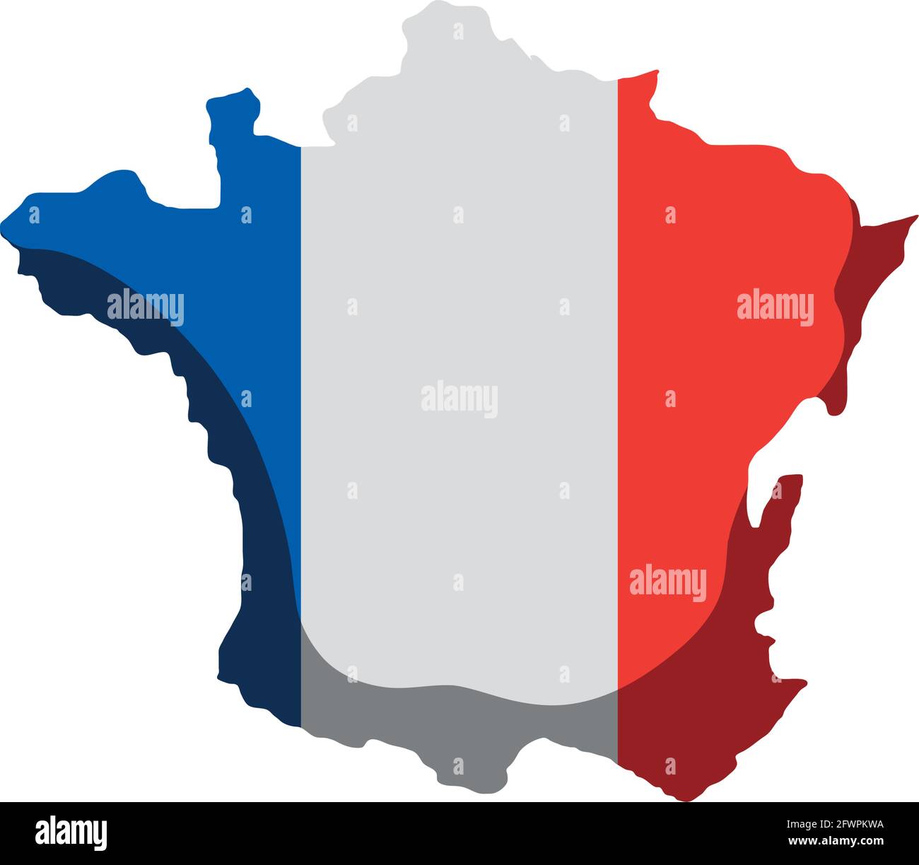 france map and flag Stock Vector Image & Art - Alamy