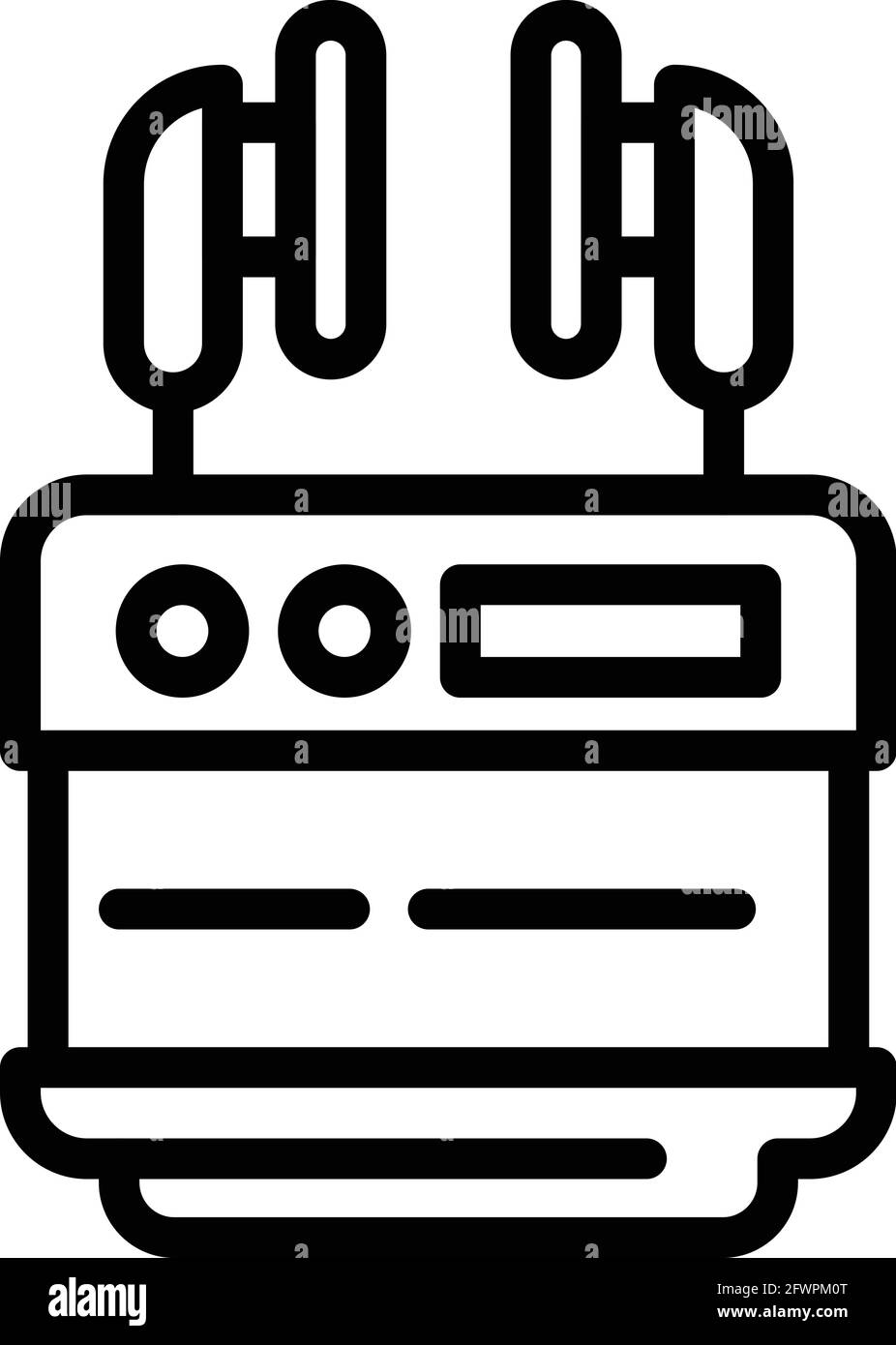 Defibrillator device icon. Outline Defibrillator device vector icon for web design isolated on ...
