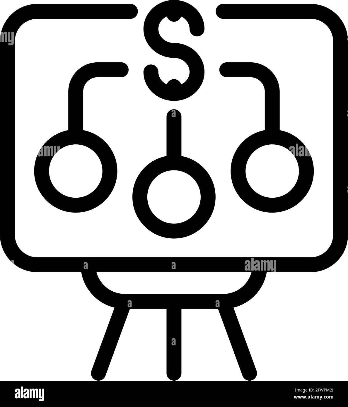 Banking support icon. Outline Banking support vector icon for web ...