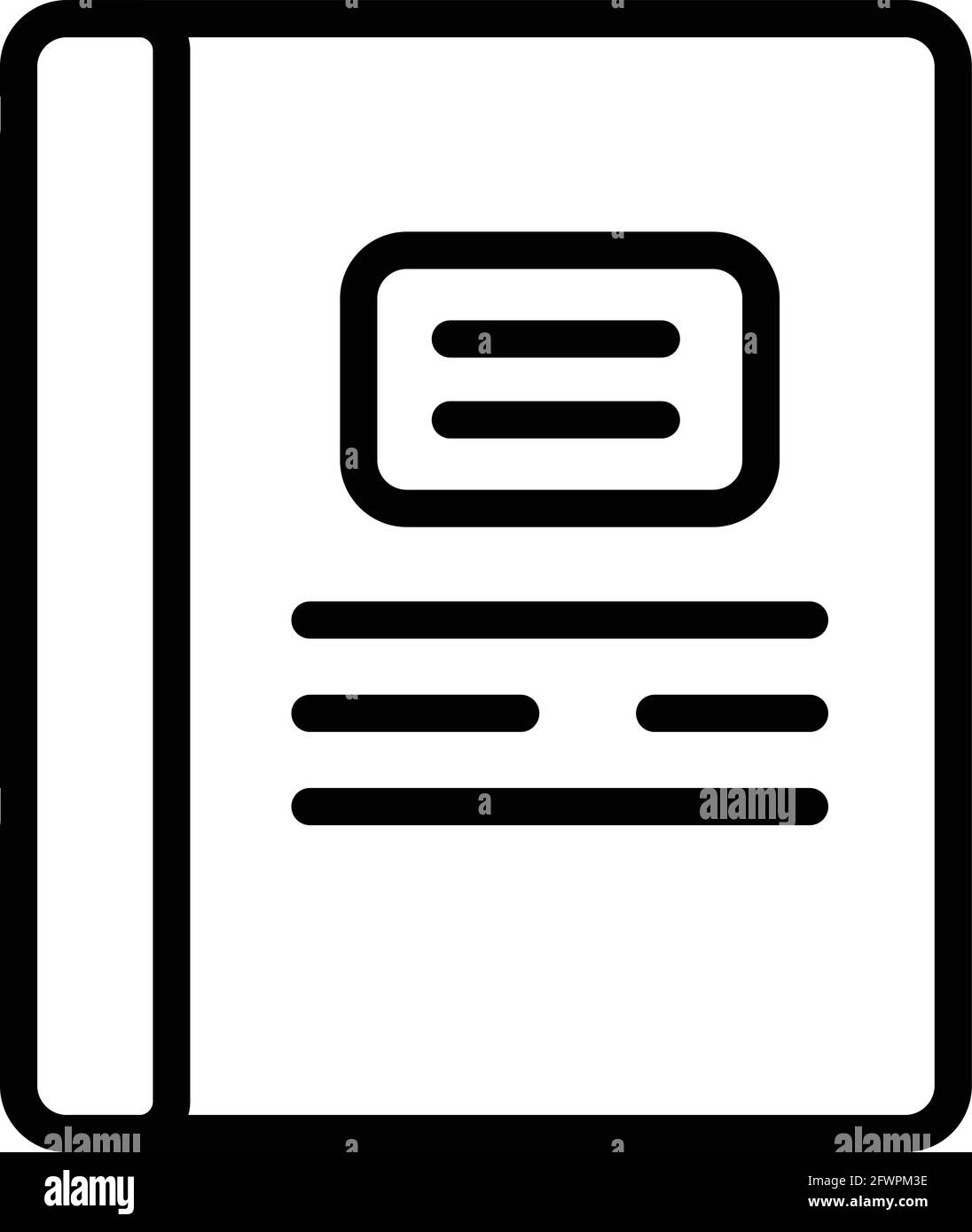 School notebook icon. Outline School notebook vector icon for web ...