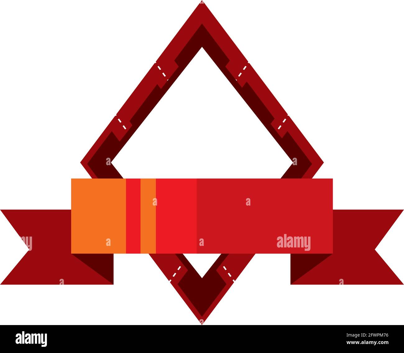 geometric frame ribbon Stock Vector Image & Art - Alamy