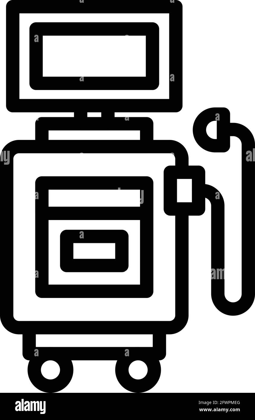 Sonography machine icon. Outline Sonography machine vector icon for web ...