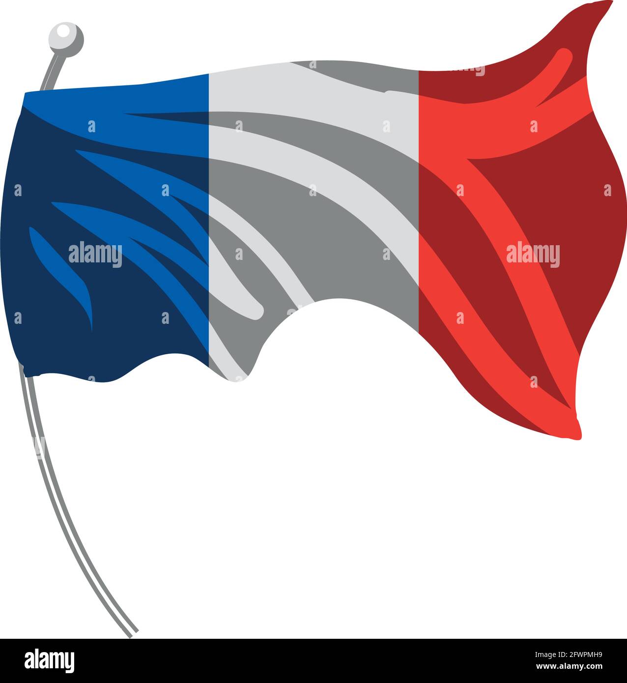 french flag waving Stock Vector Image & Art - Alamy