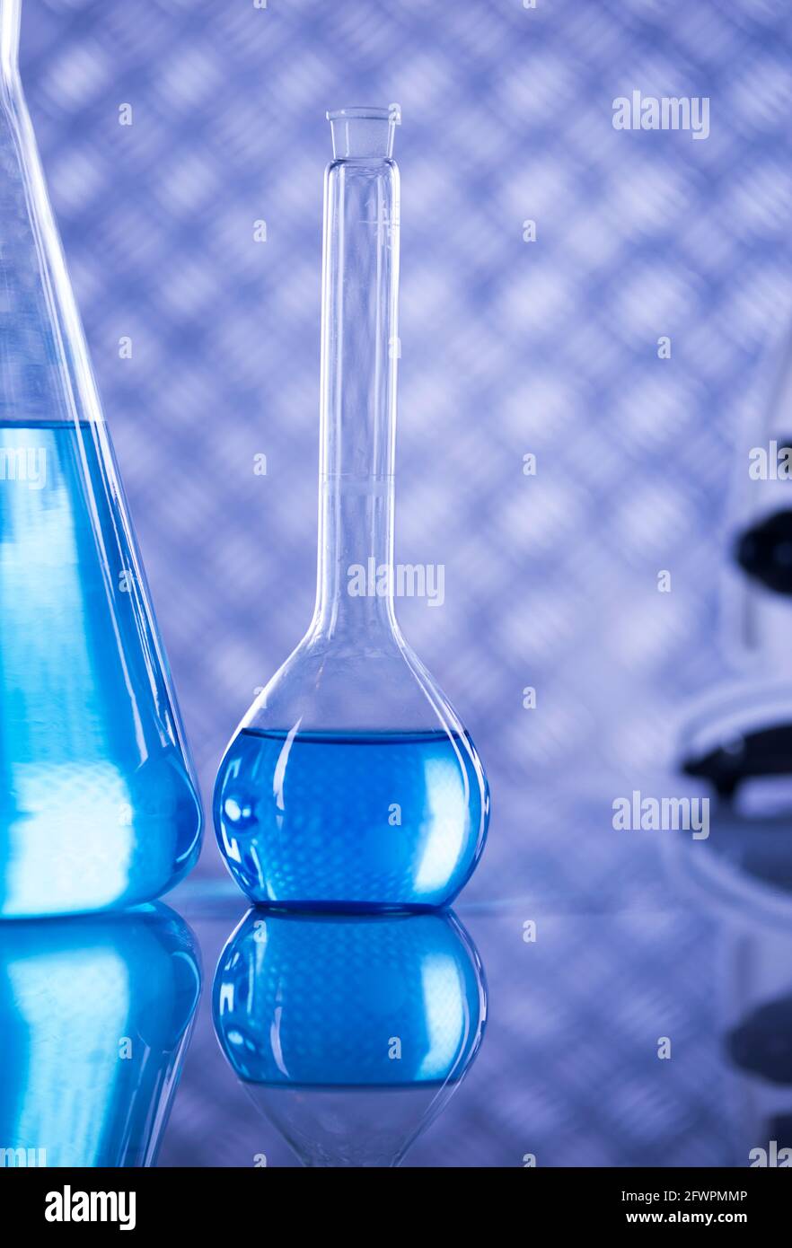 Science experiment,Laboratory equipment, Development background Stock ...