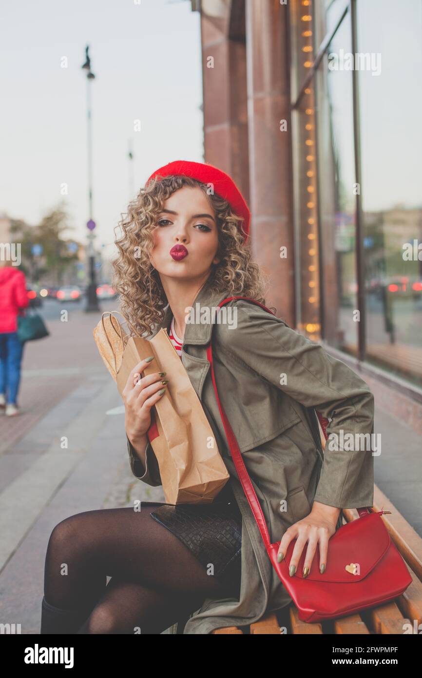 French beret hi-res stock photography and images - Alamy