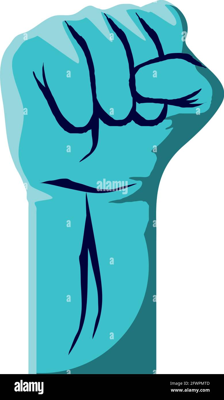 raised hand power Stock Vector Image & Art - Alamy