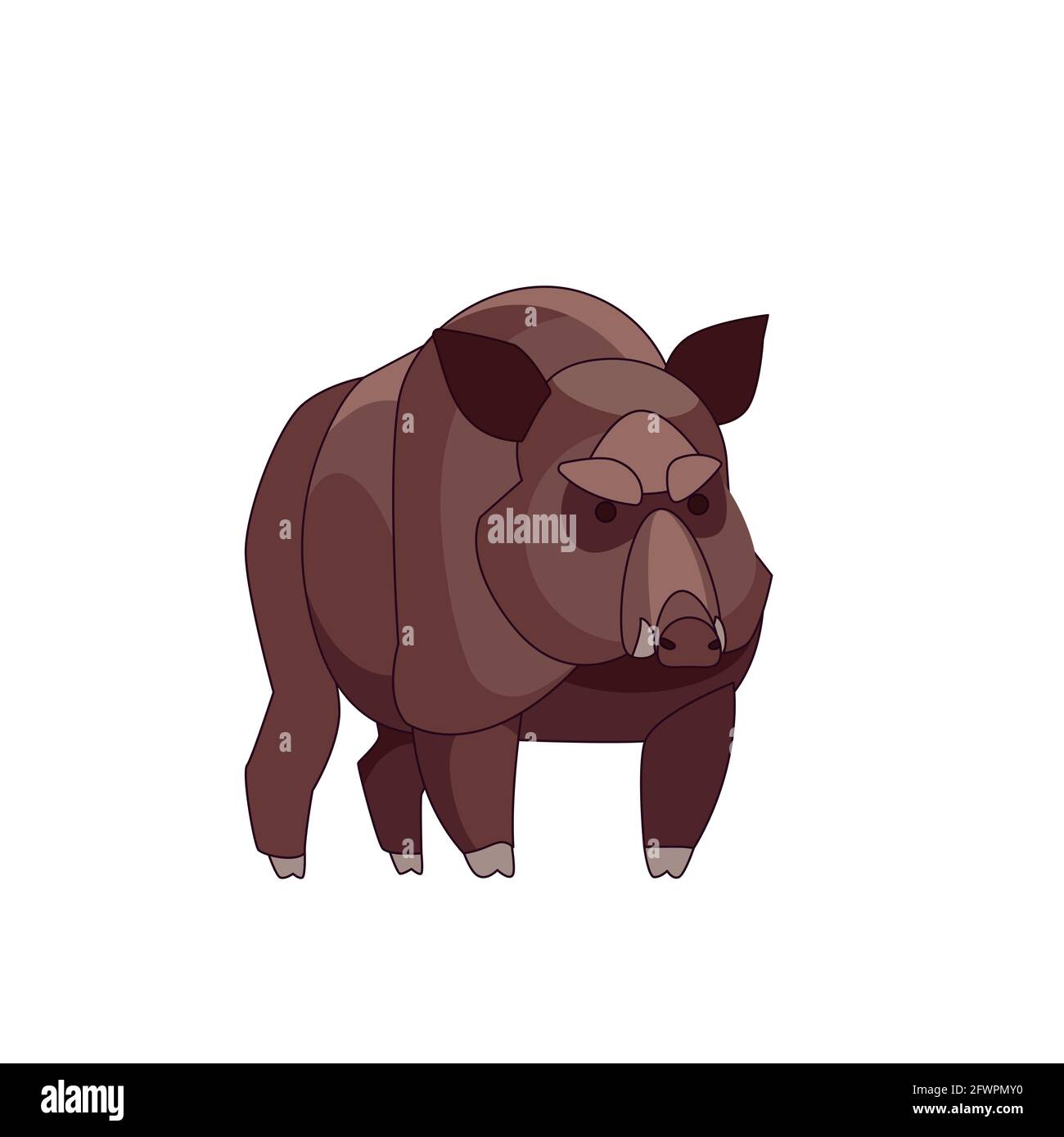 Illustration Wild Boar High Resolution Stock Photography and Images - Alamy