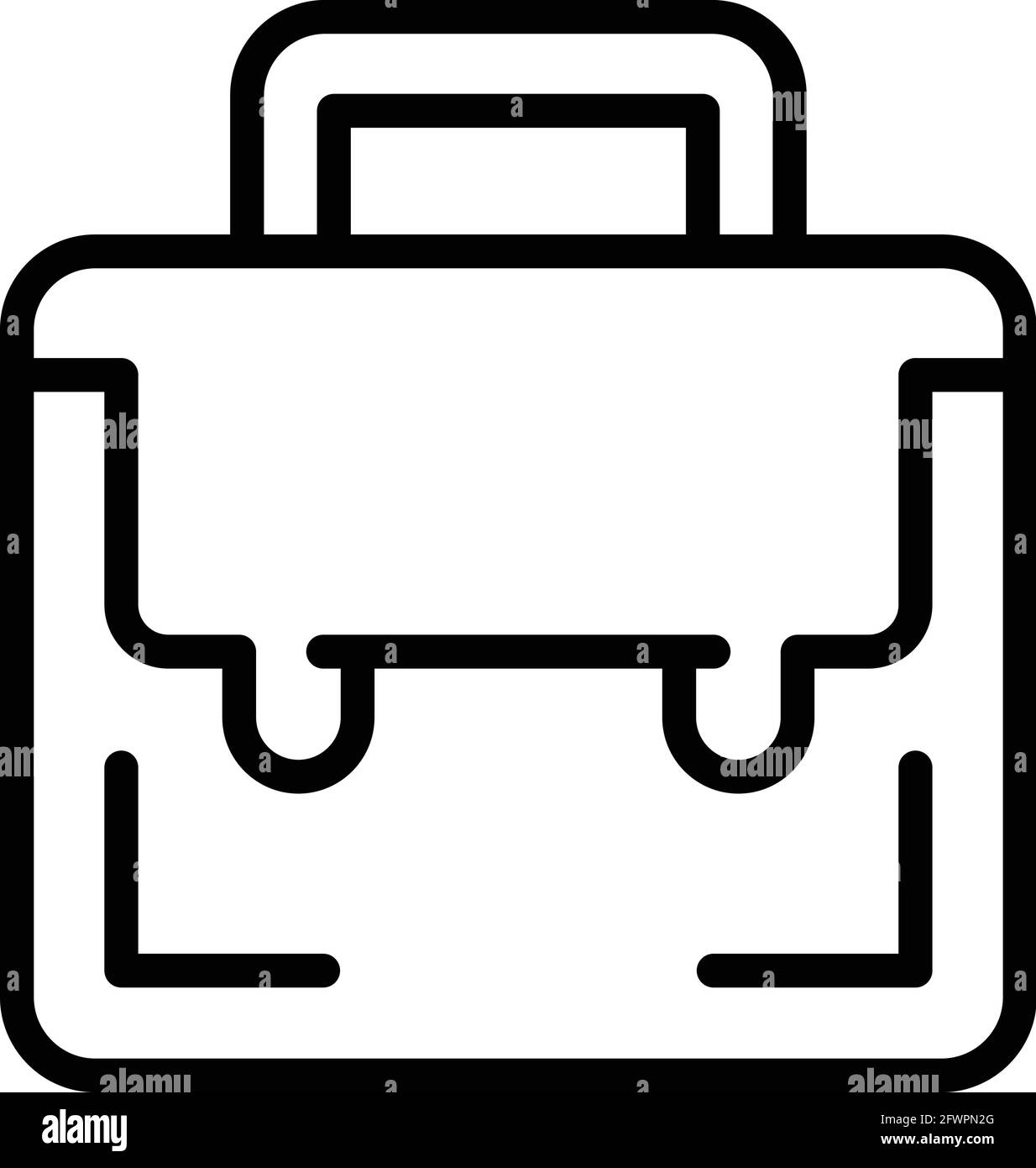 Briefcase school icon. Outline Briefcase school vector icon for web ...