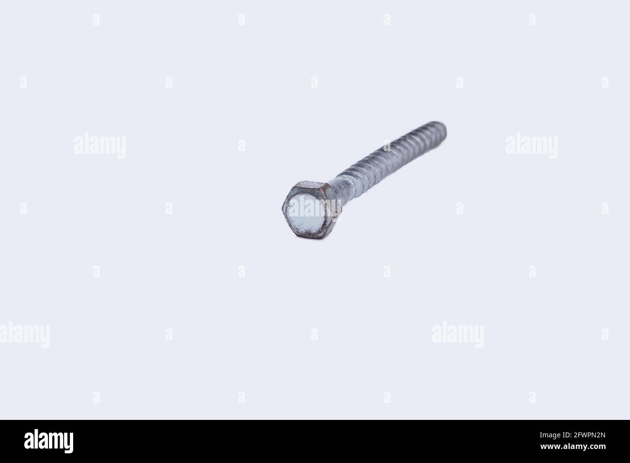 Silver screw isolated on hi-res stock photography and images - Alamy