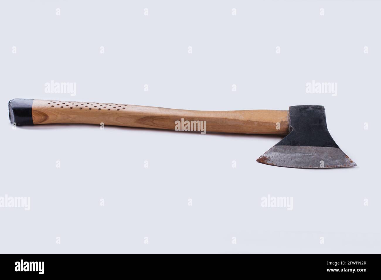 Rusty axe isolated on white background Stock Photo - Alamy