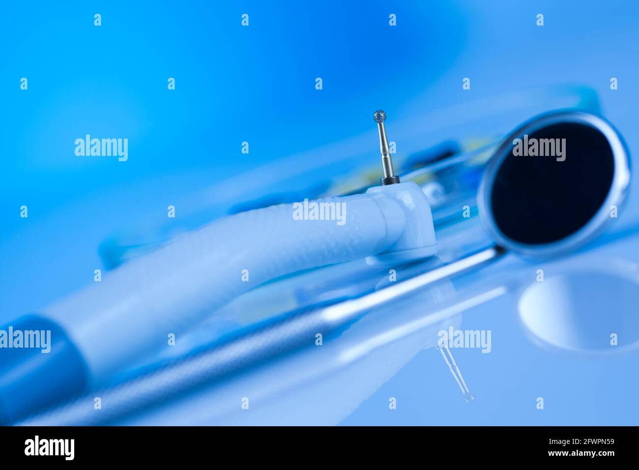 Set of metal medical equipment tools for teeth dental Stock Photo - Alamy