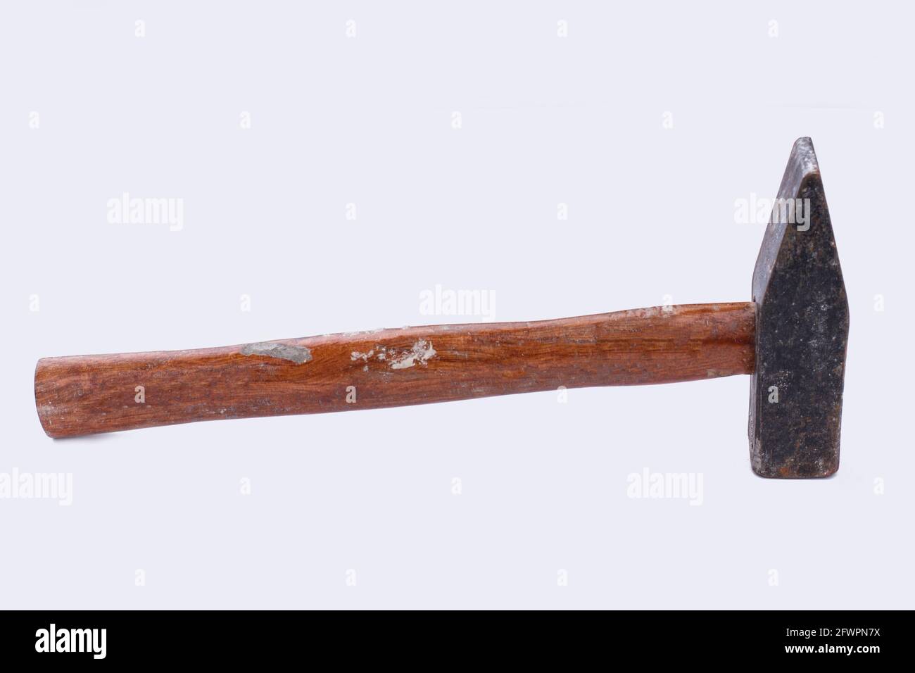 Old rusty hammer isolated on white background Stock Photo - Alamy