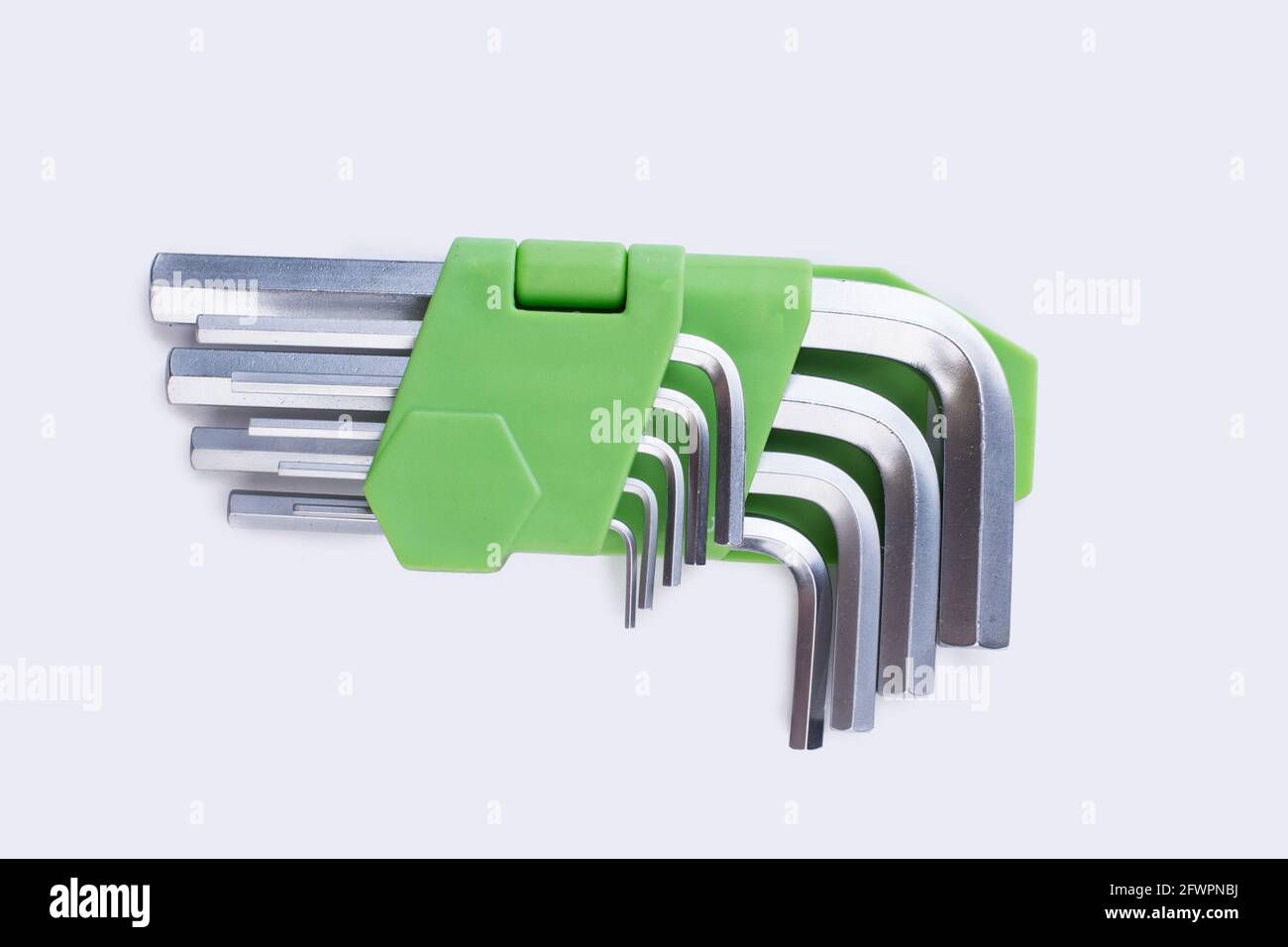 Allen wrench key set. Hex key set on white background Stock Photo - Alamy