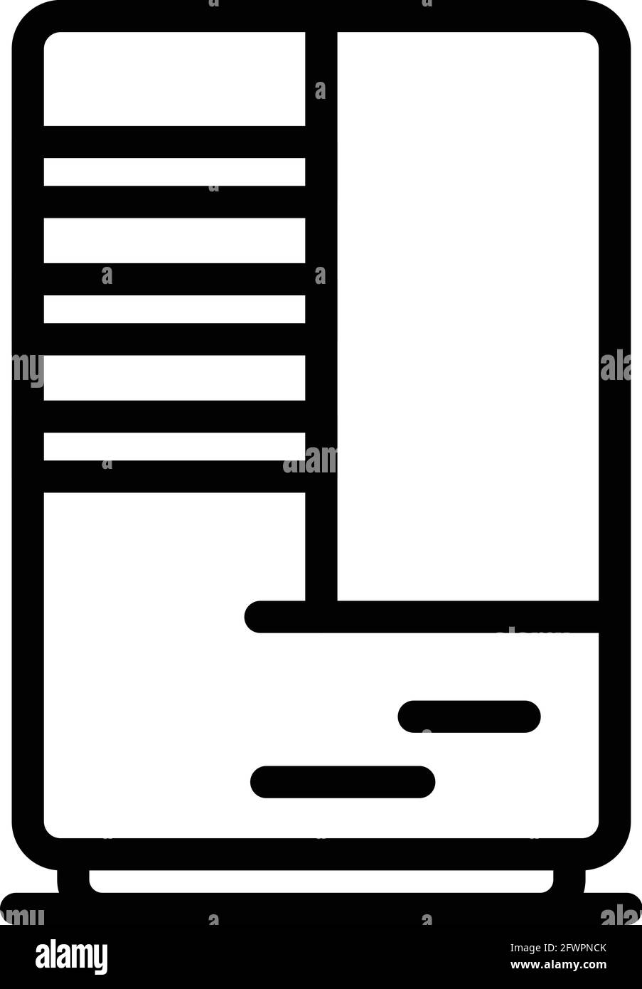 Business drink machine icon. Outline Business drink machine vector icon ...