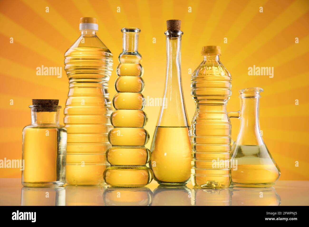 Extra virgin olive, oil products Stock Photo - Alamy