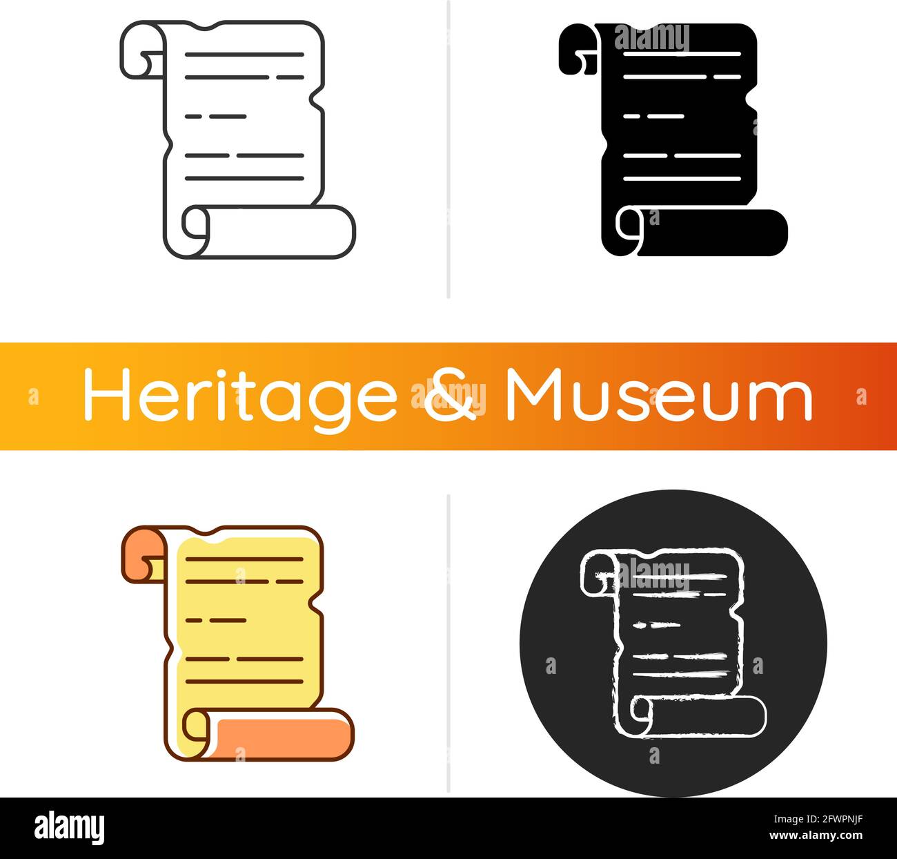 Ancient manuscripts icon Stock Vector Image & Art - Alamy