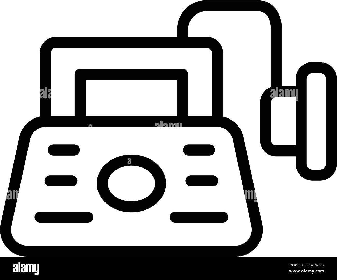 Clinical defibrillator icon. Outline Clinical defibrillator vector icon ...