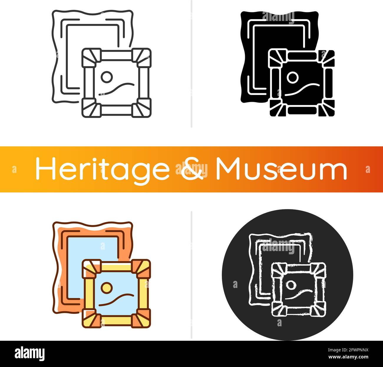 Old portrait paintings Stock Vector Images - Alamy