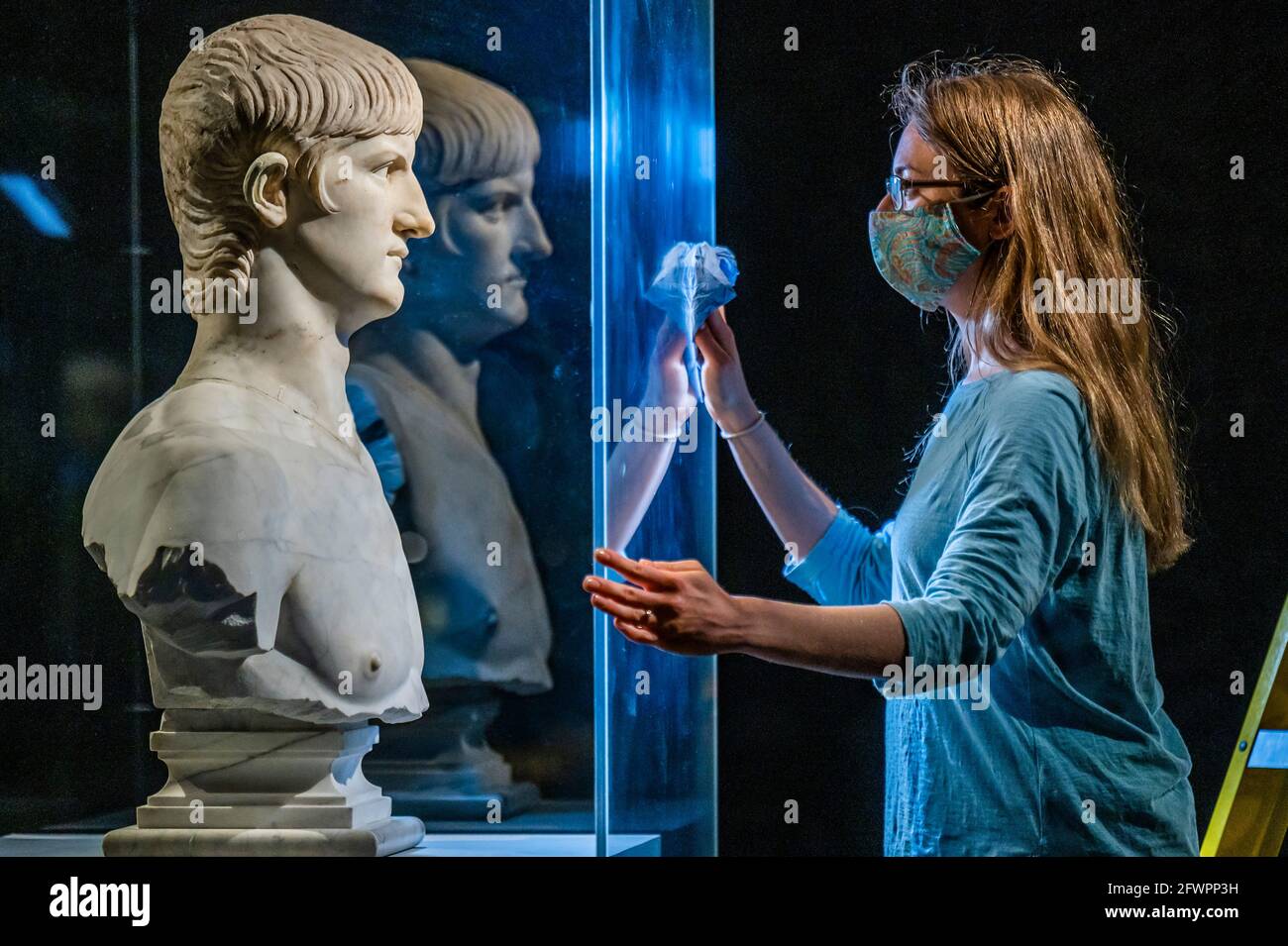 London, UK. 24 May 2021. Portrait of Nero (type II), AD 54-9 - Nero ...