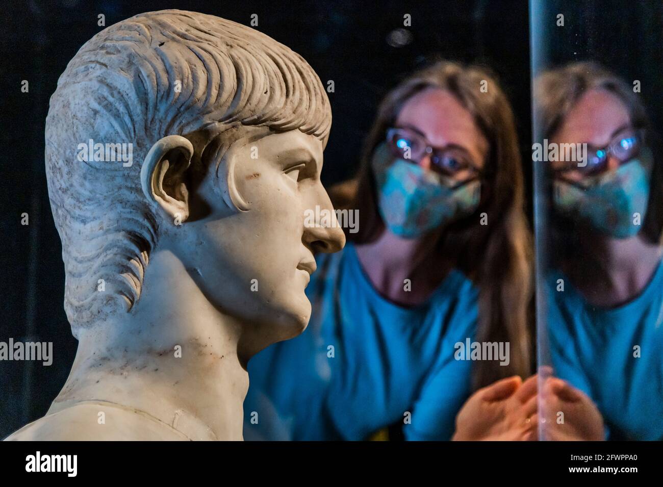 London, UK. 24 May 2021. Portrait of Nero (type II), AD 54-9 - Nero ...