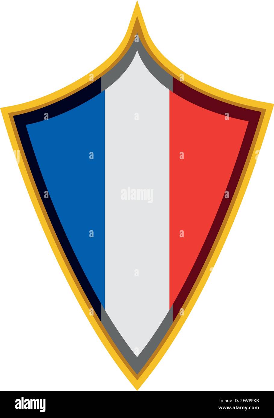 france flag shield Stock Vector Image & Art - Alamy