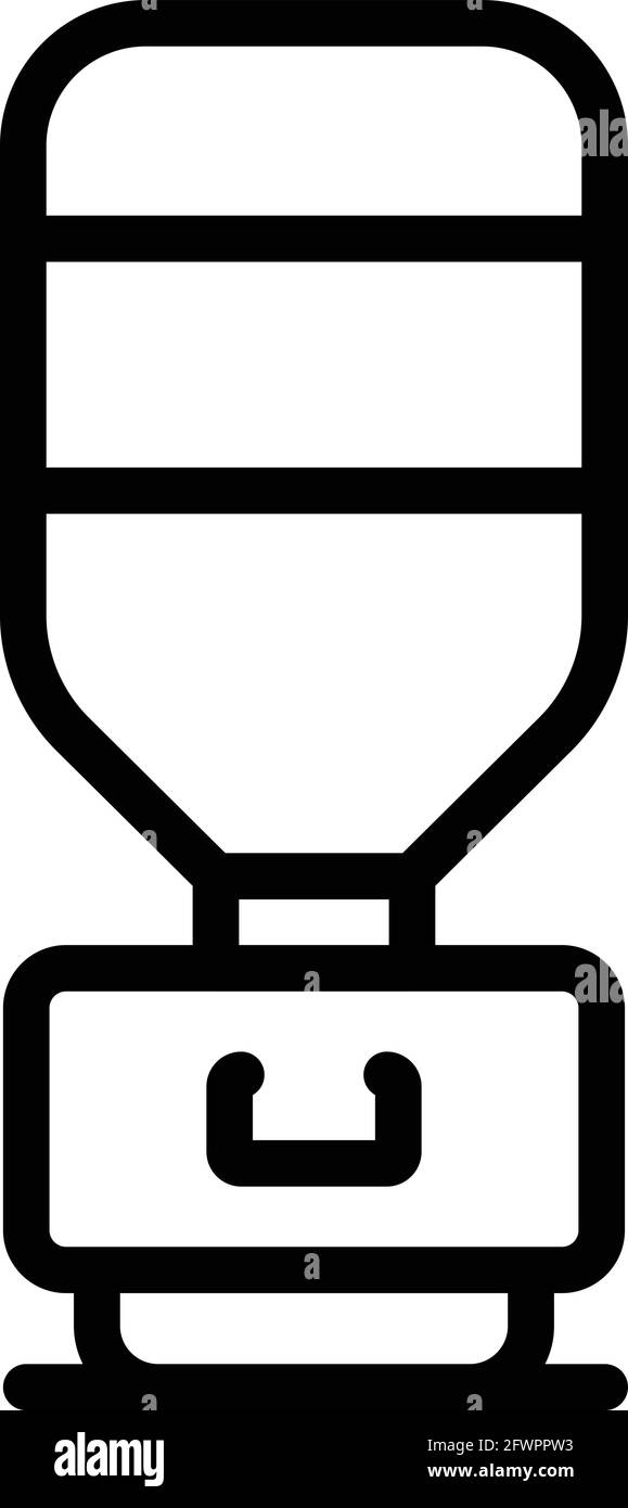 Bottled water cooler icon. Outline Bottled water cooler vector icon for ...