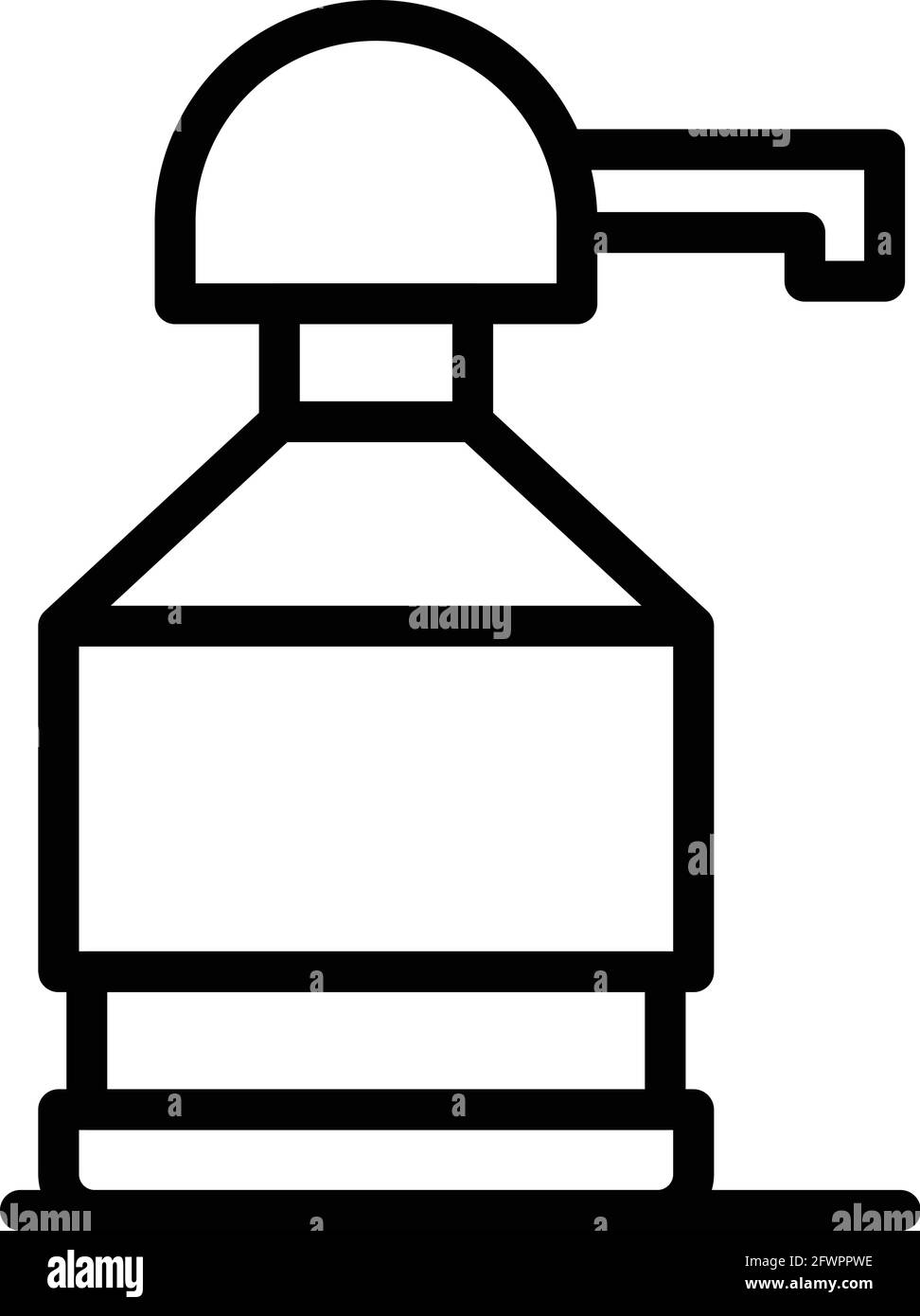 Drinking pump bottle icon. Outline Drinking pump bottle vector icon for ...