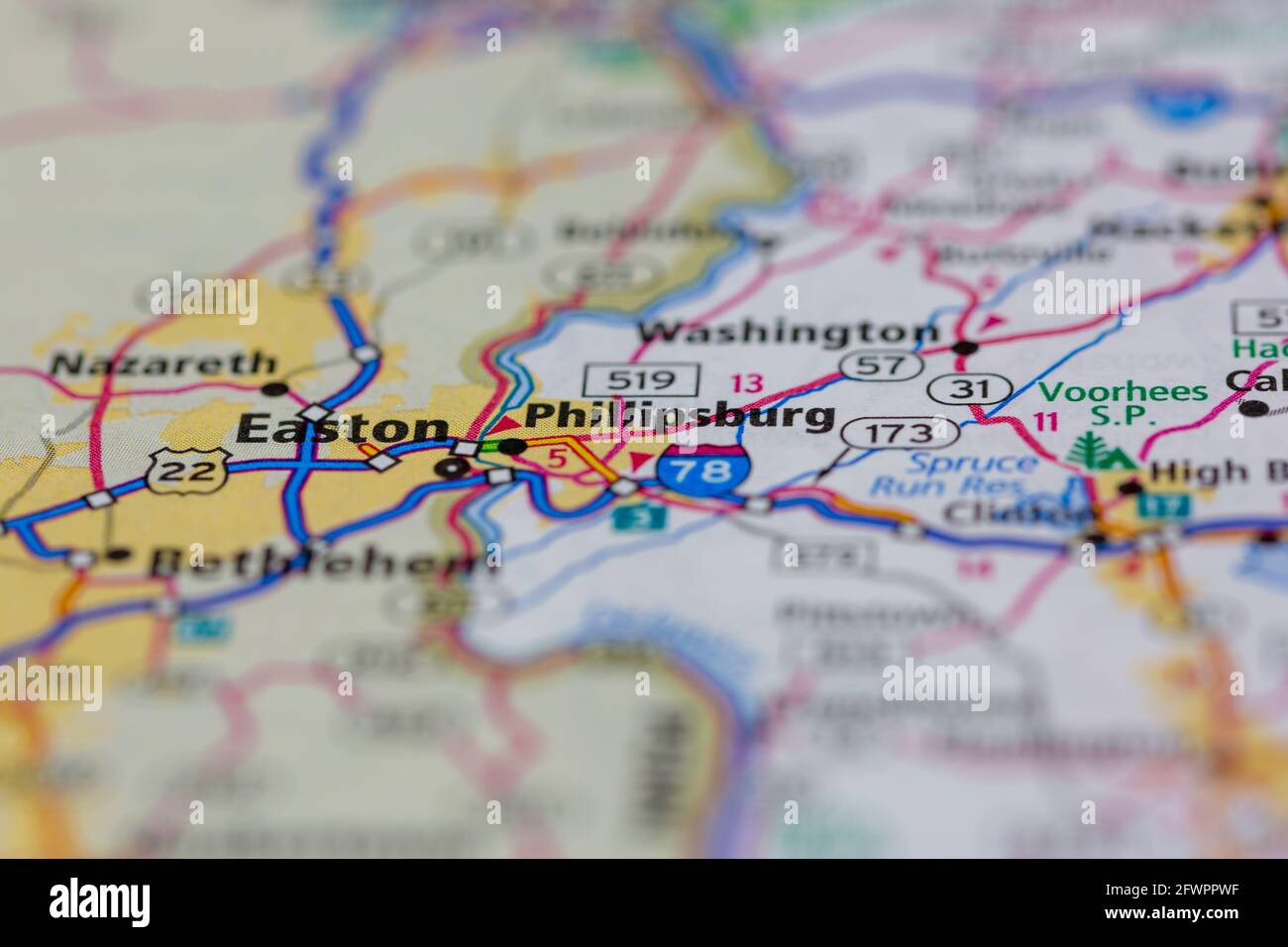 Map of philipsburg hi-res stock photography and images - Alamy