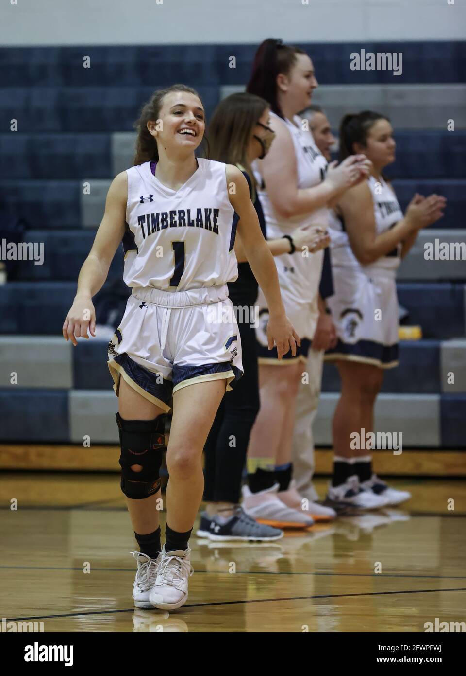 Basketball action with Lakeland vs Timberlake High School in Spirit ...