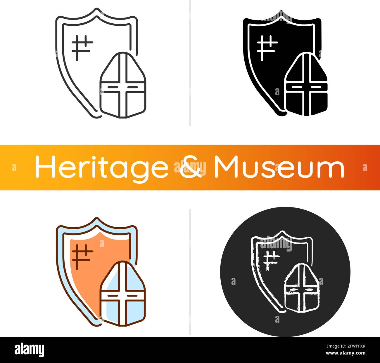 Medieval knight helmet armor exhibit Stock Vector Images - Alamy