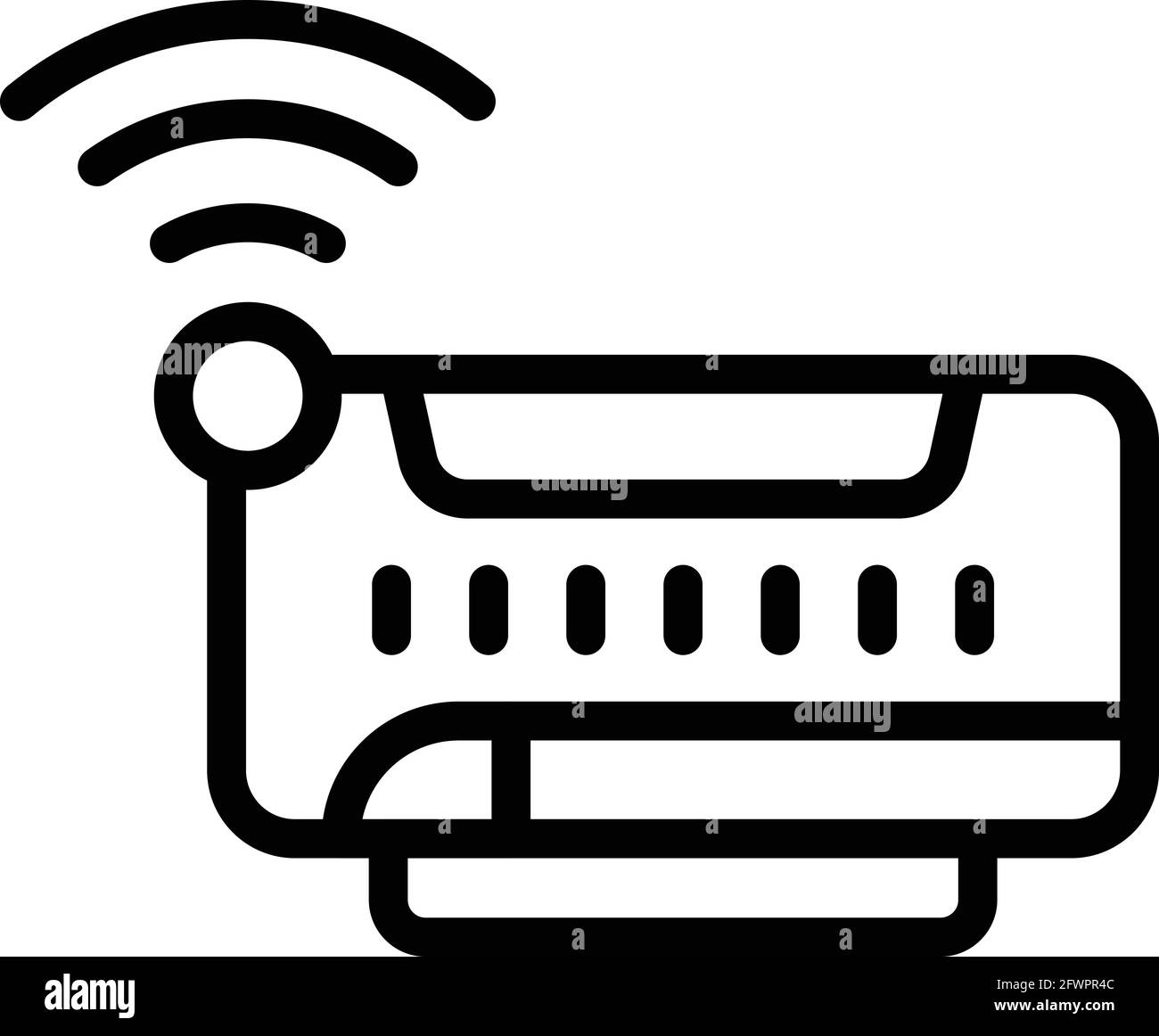 Wifi router icon. Outline Wifi router vector icon for web design ...