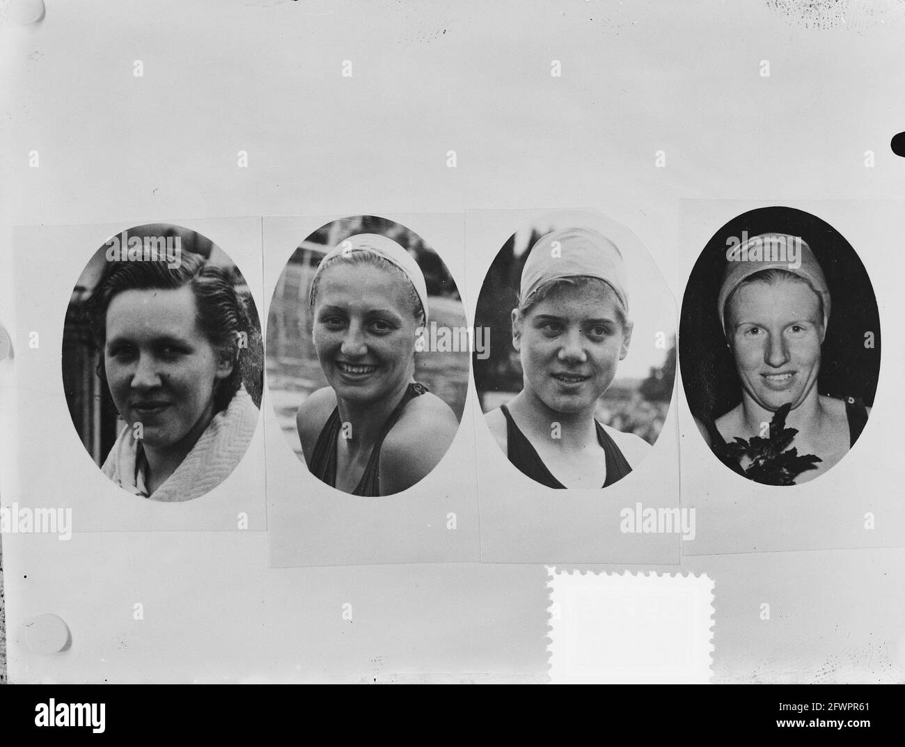 Montage dutch relay team 4x100 meters free Black and White Stock Photos ...