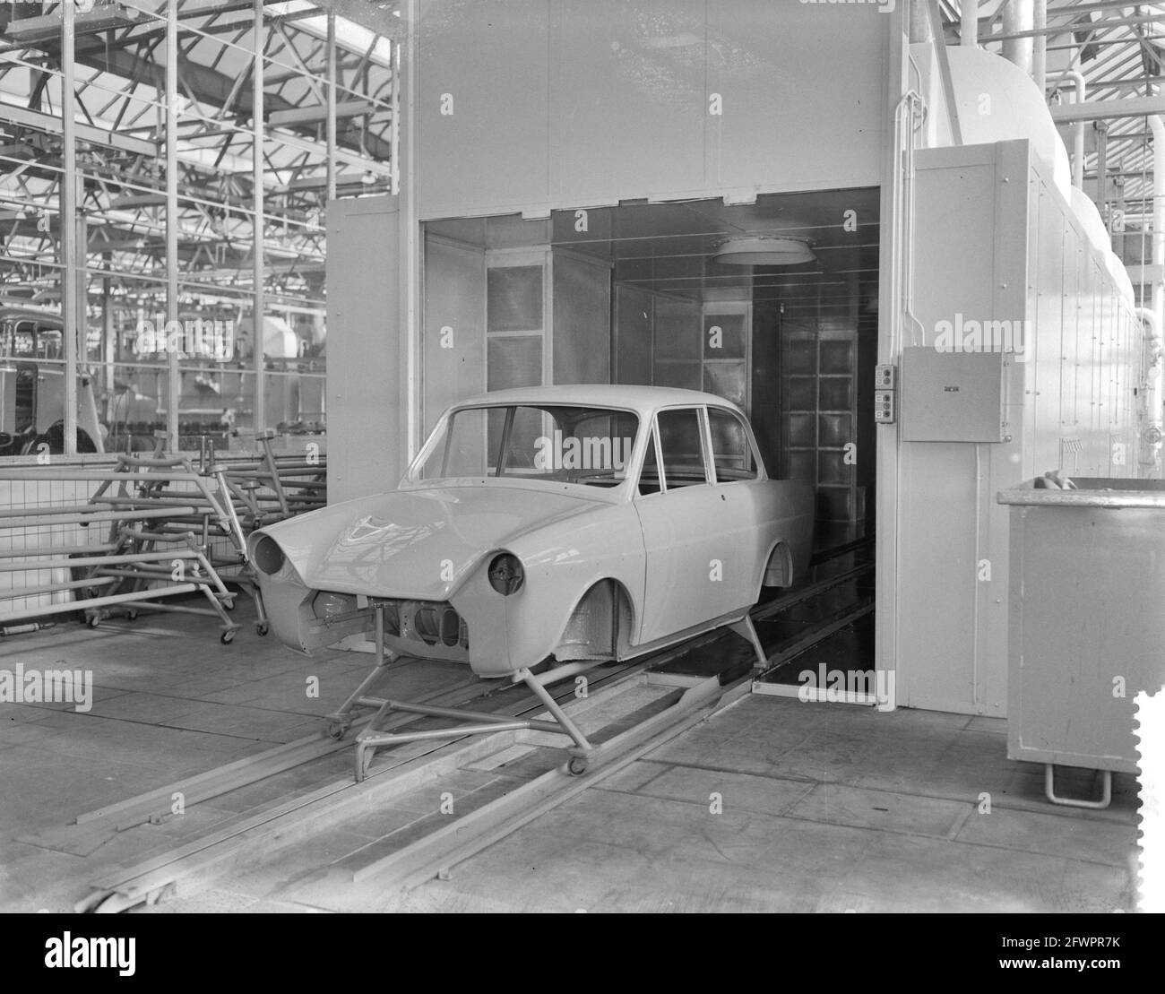 Montages of the DAF passenger car in Eindhoven warehouse, February 24 ...