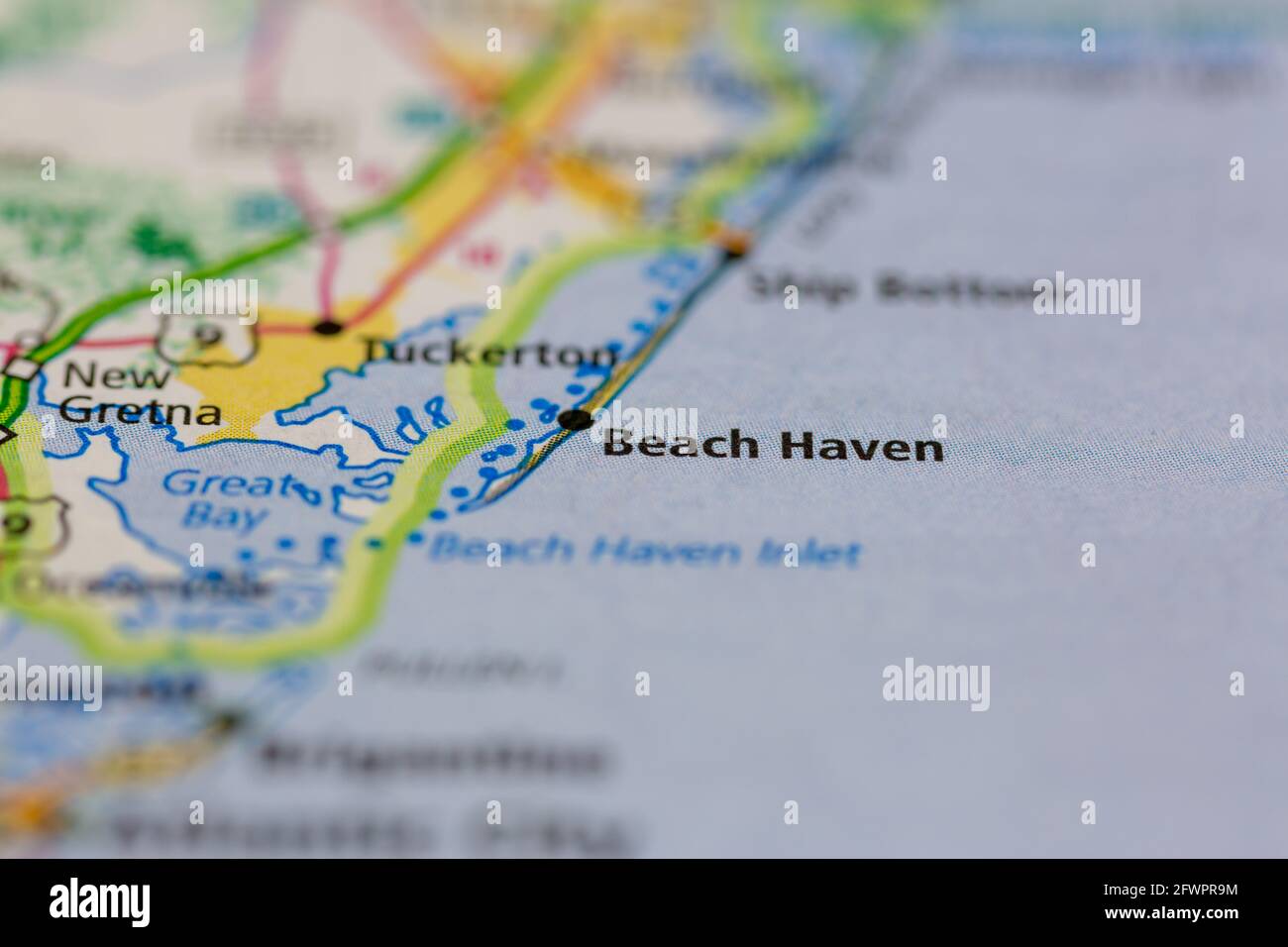 Map of beach haven hi-res stock photography and images - Alamy