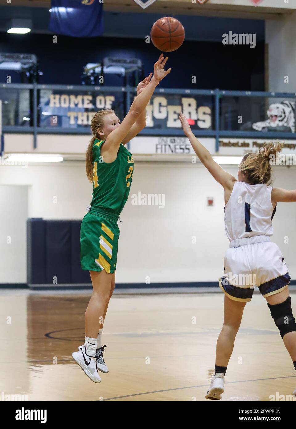 Basketball action with Lakeland vs Timberlake High School in Spirit ...