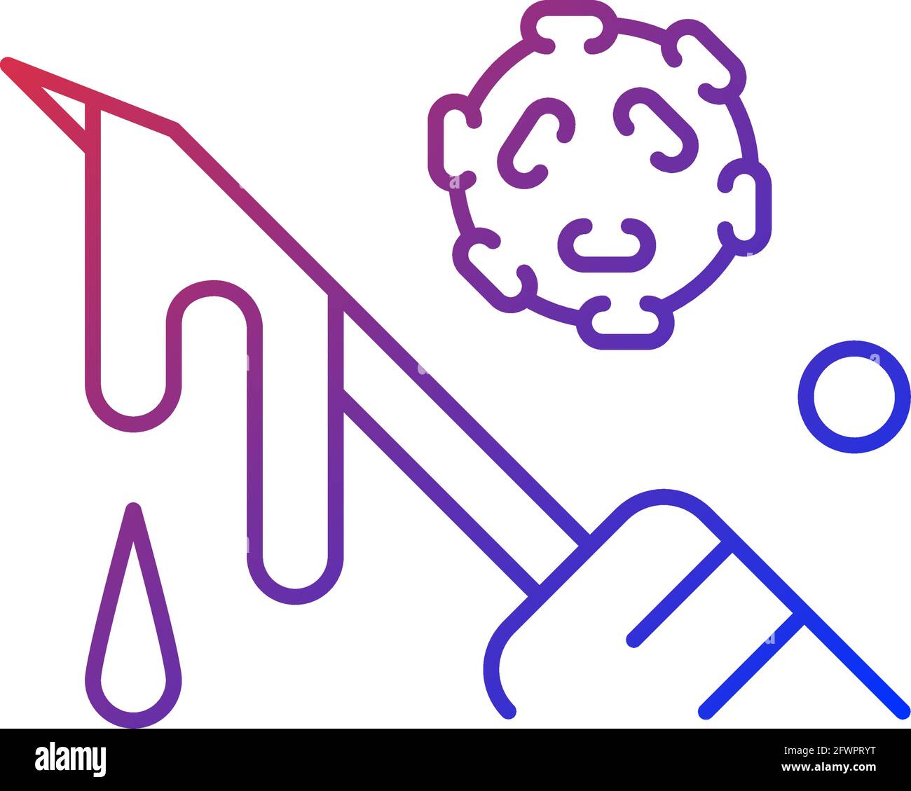 Blood gradient linear vector icon Stock Vector Image & Art - Alamy