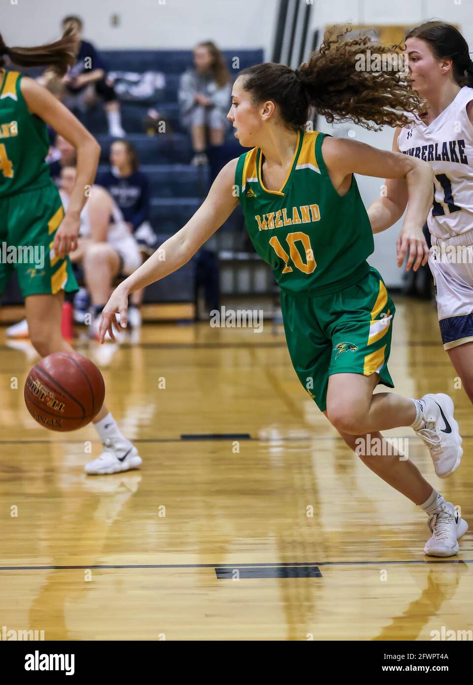 Basketball action with Lakeland vs Timberlake High School in Spirit ...