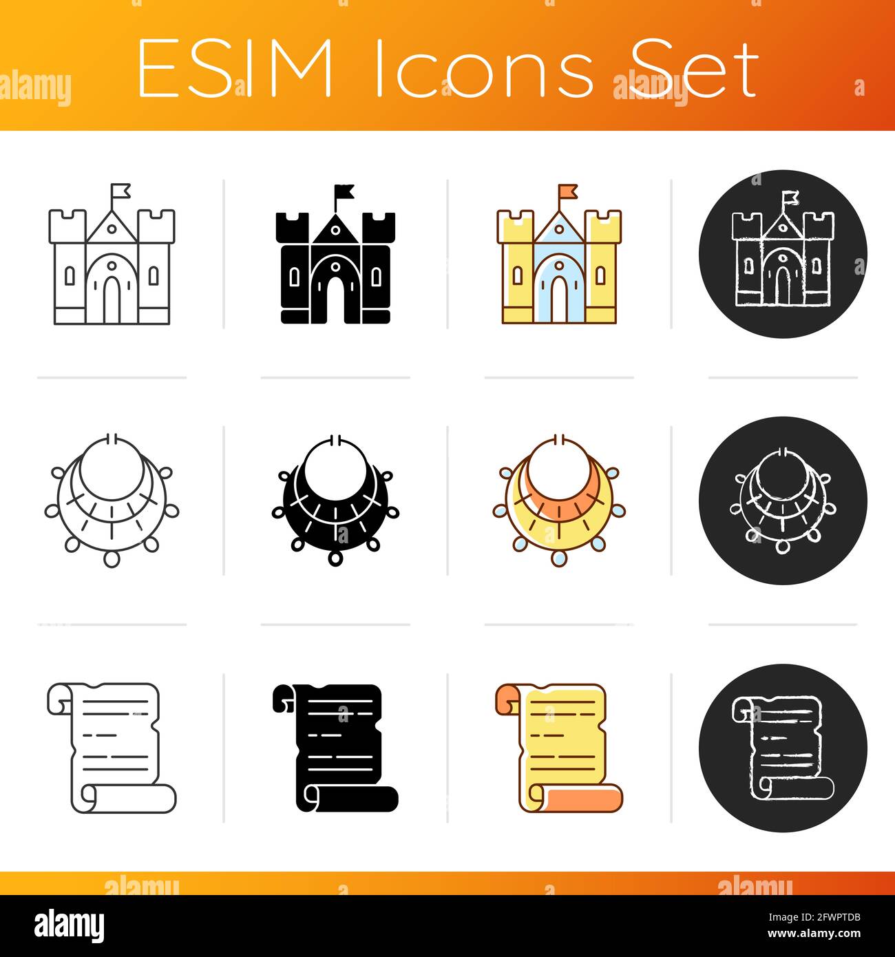 Museum exhibitions icons set Stock Vector Image & Art - Alamy