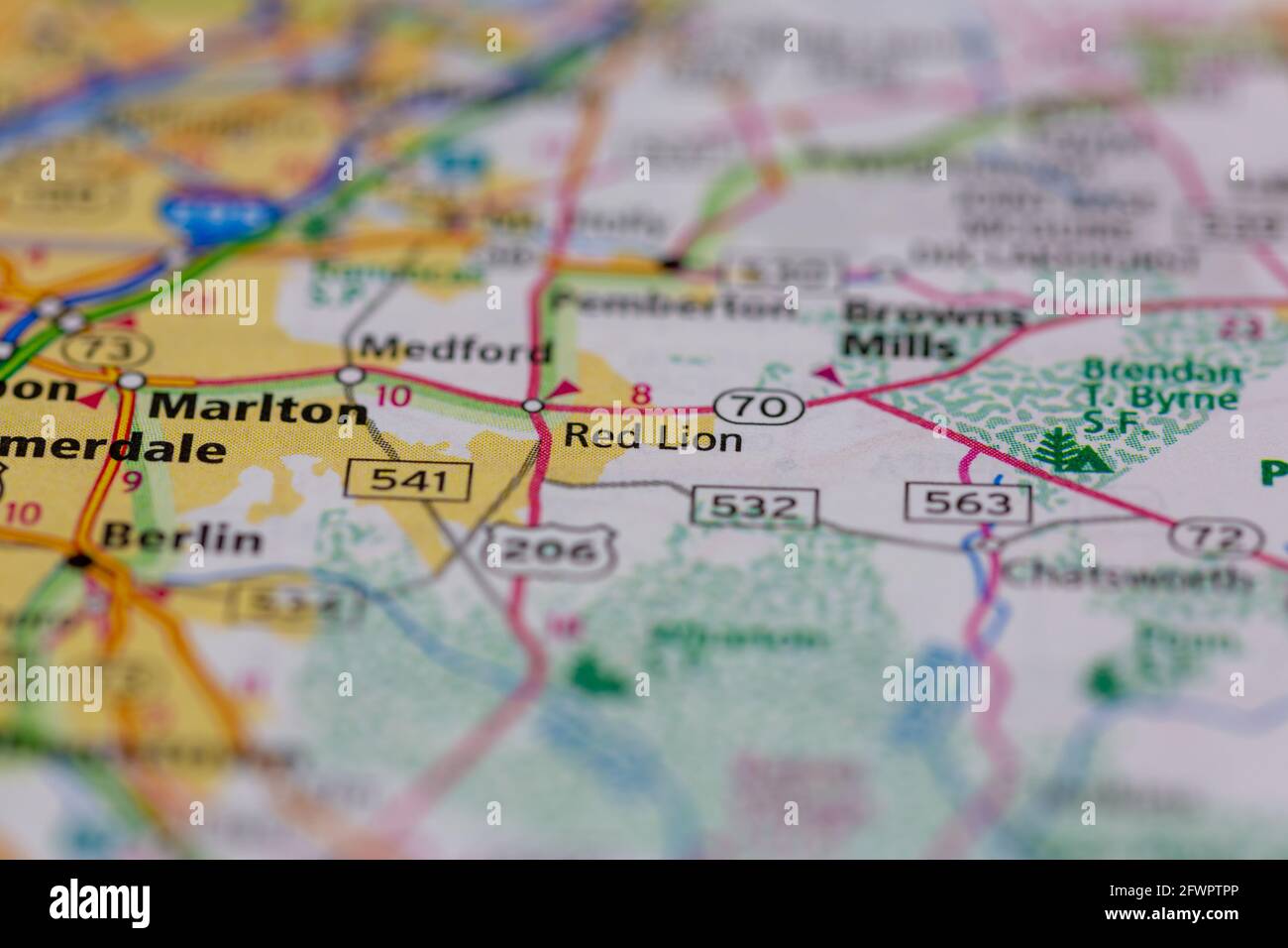 Red lion new jersey map hi-res stock photography and images - Alamy