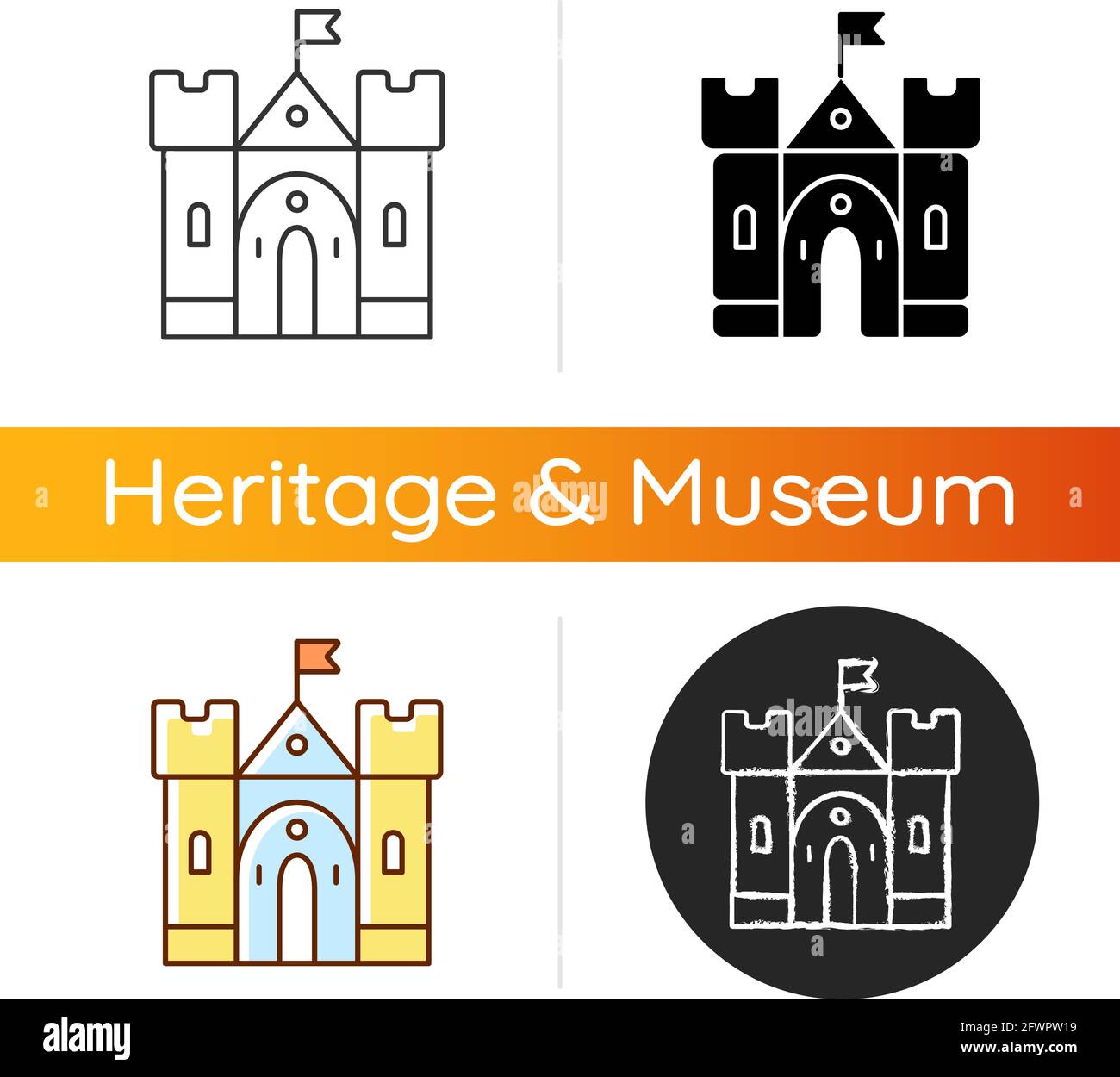 Medieval castle icon Stock Vector Image & Art - Alamy