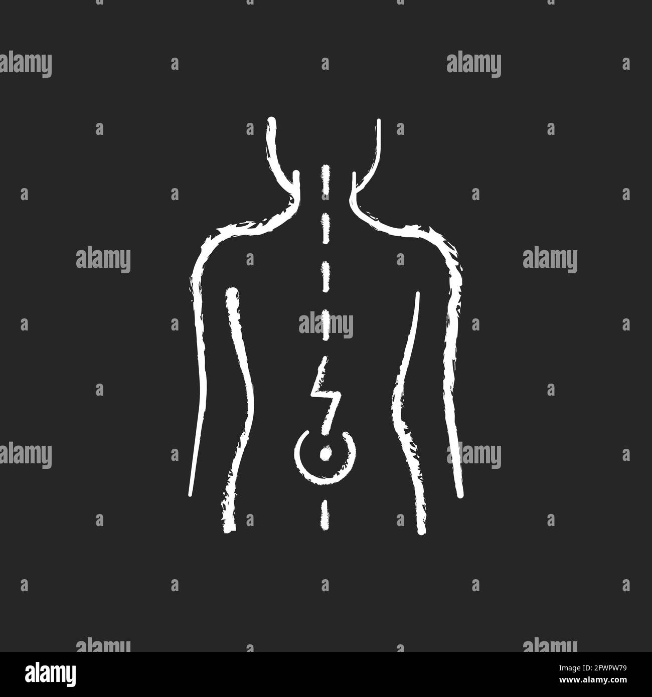 On lower back Black and White Stock Photos & Images - Alamy