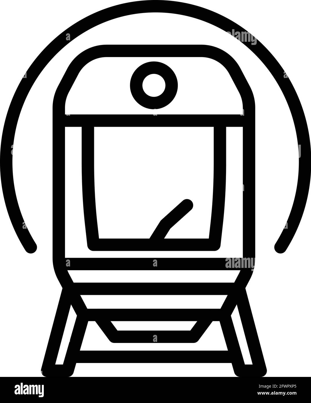 High speed train icon. Outline High speed train vector icon for web design isolated on white ...