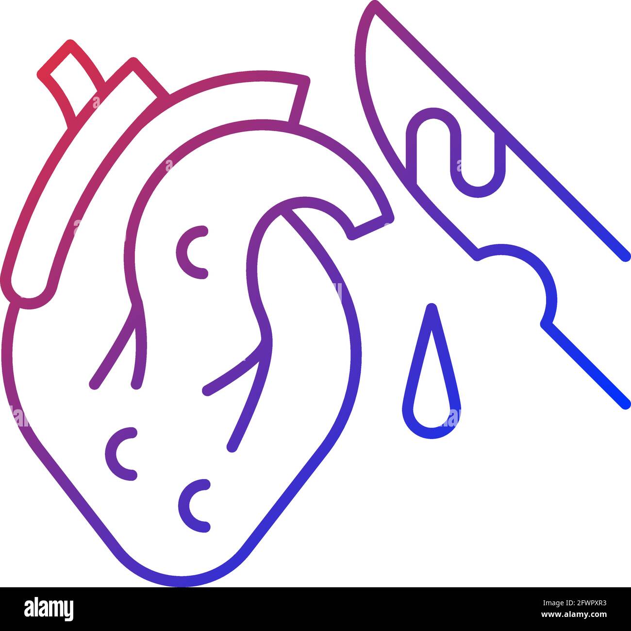 Pathological waste gradient linear vector icon Stock Vector Image & Art ...