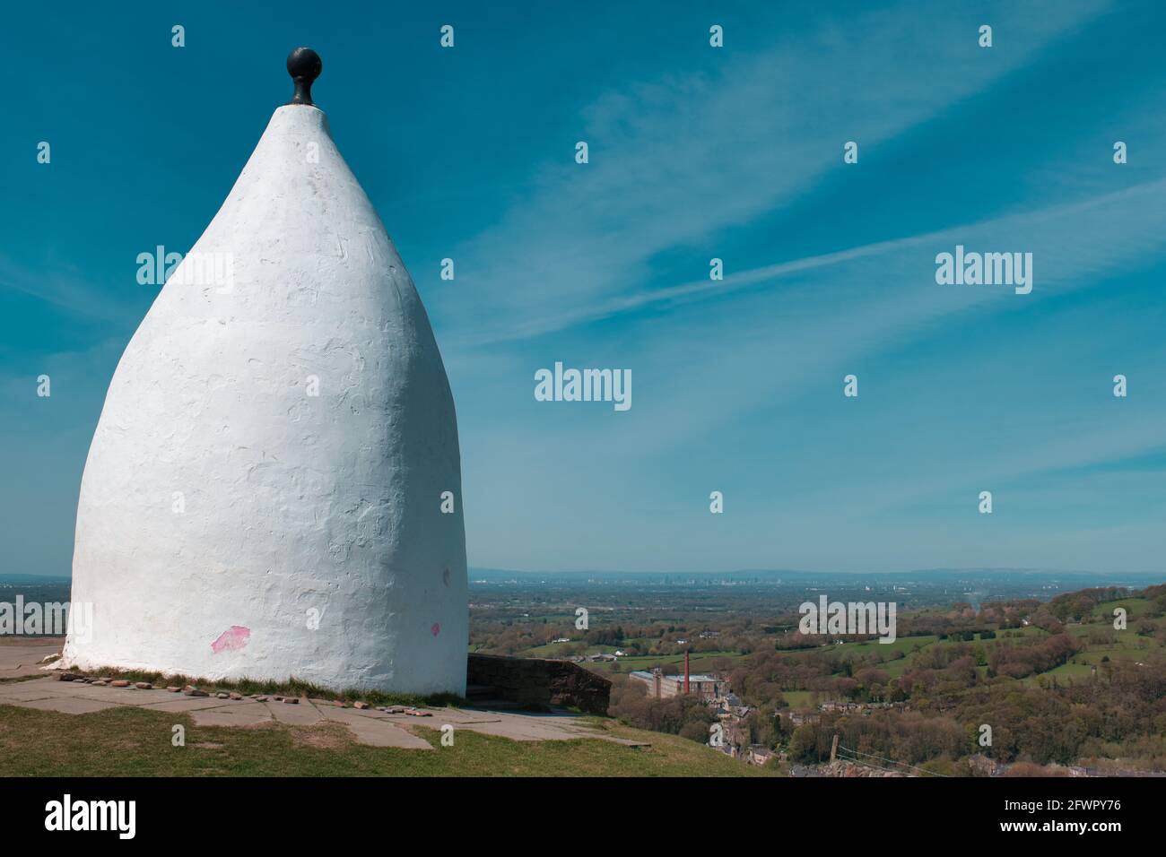 White Nancy monument Stock Photo - Alamy
