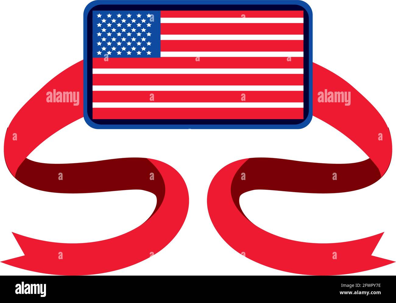 Flapping flag Stock Vector Images - Alamy