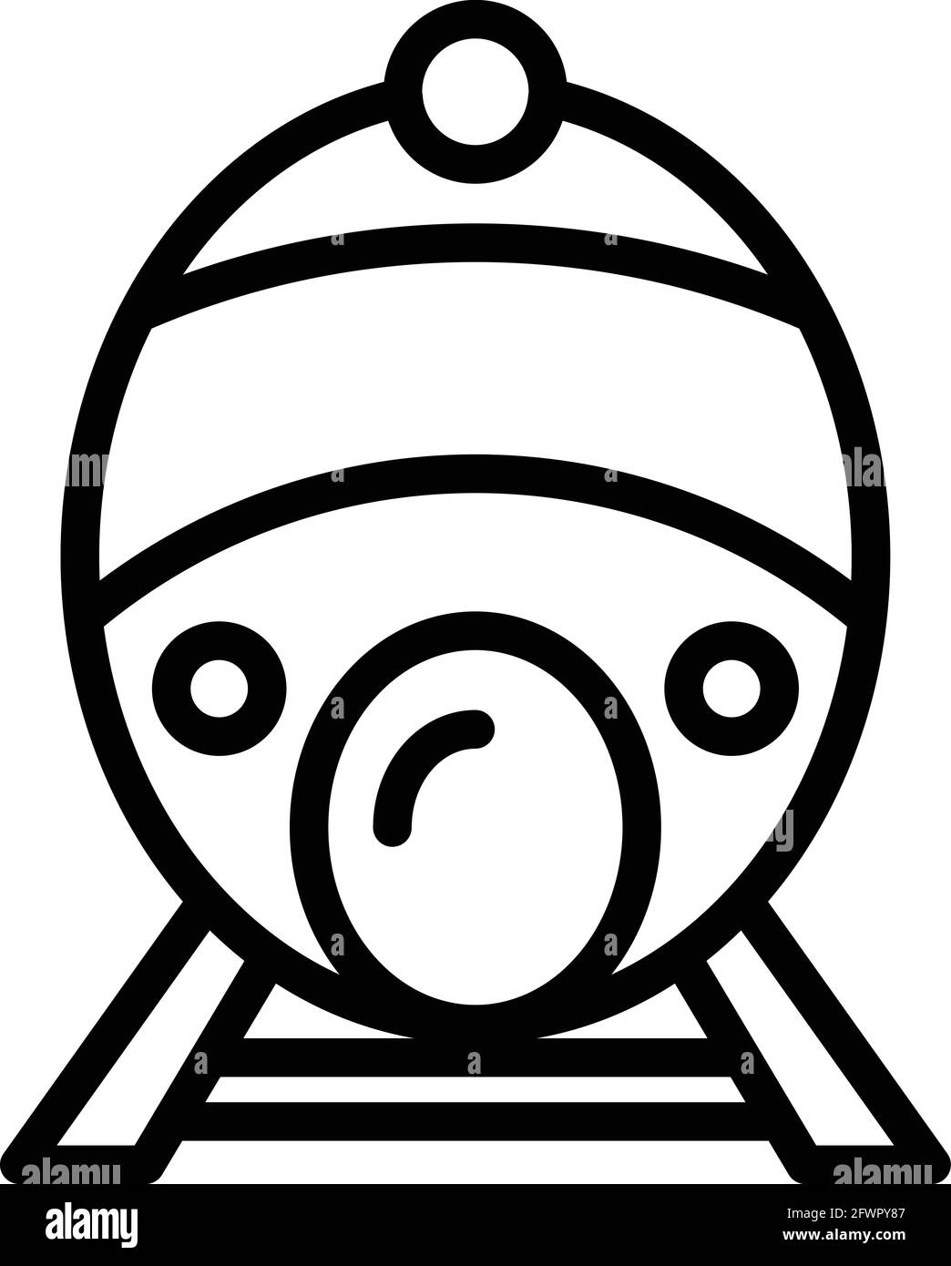 Express fast train icon. Outline Express fast train vector icon for web ...