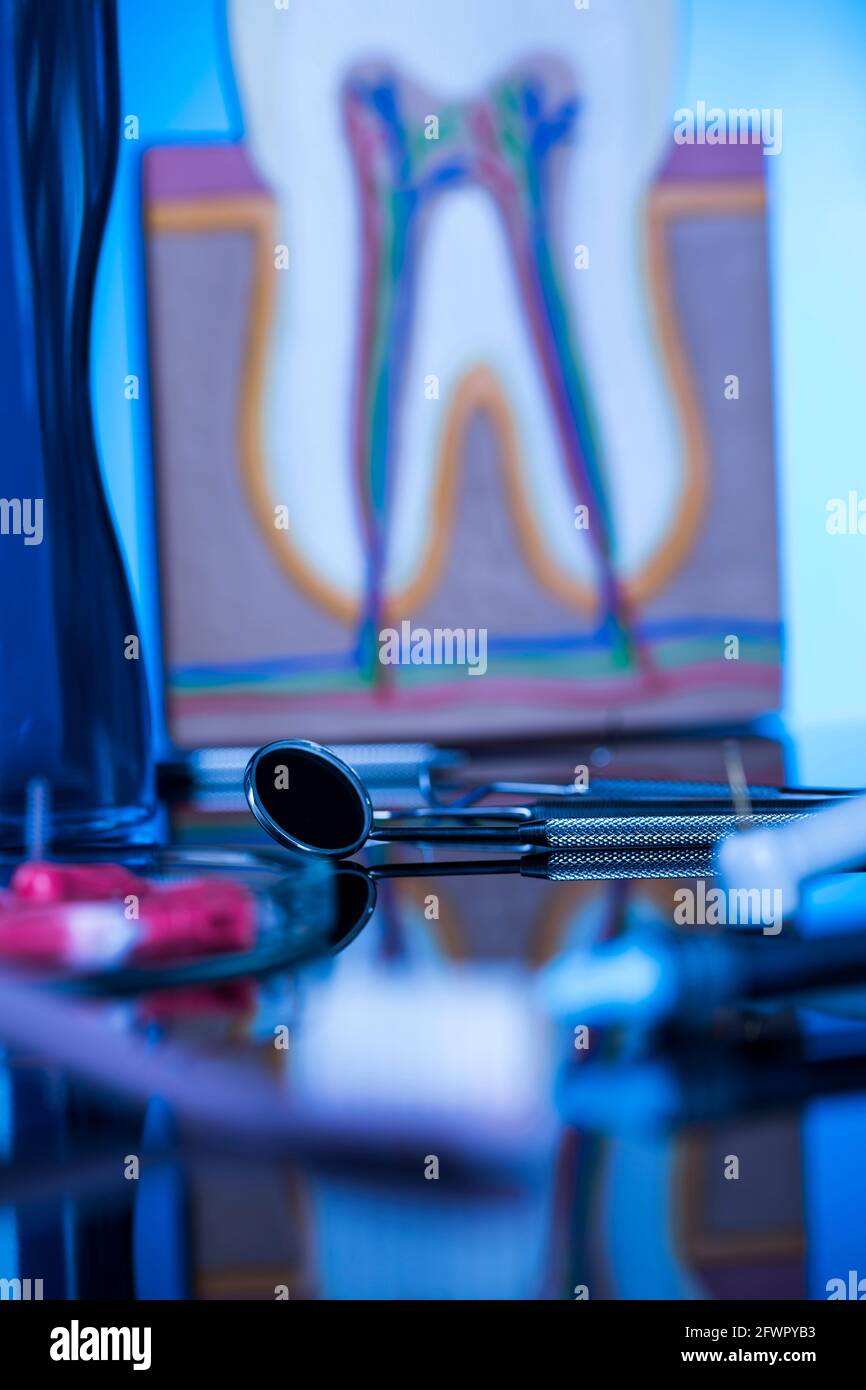 Brushing teeth, Dental hygiene background Stock Photo - Alamy